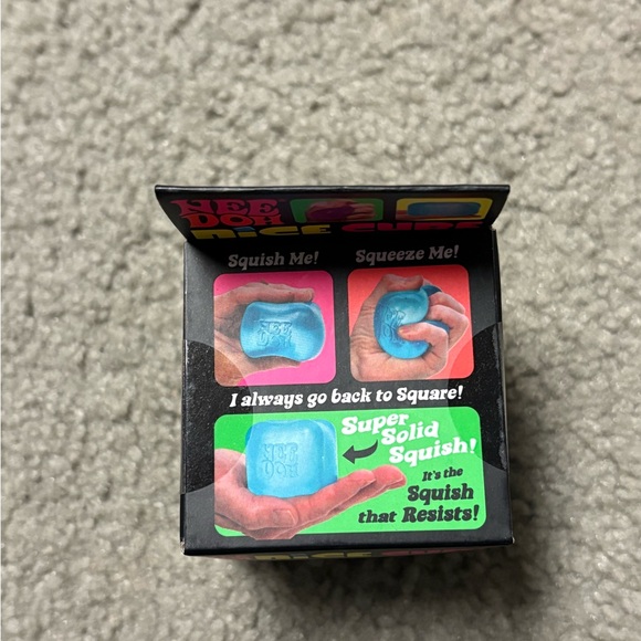 Toys | Nwt Blue Nee Doh Nice Cube Stress Squish Toy | Poshmark